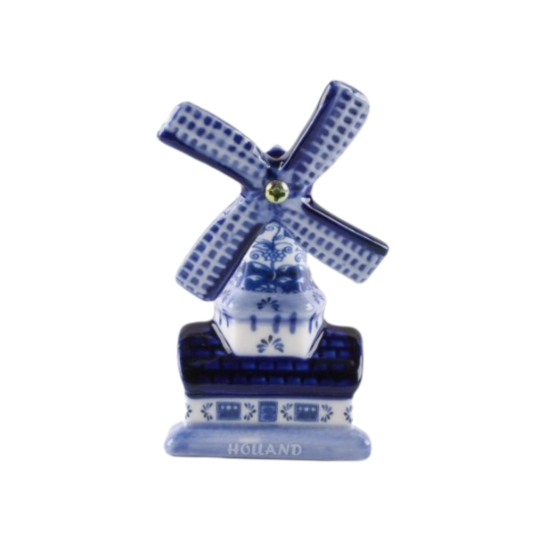 Delft Blue windmill - magnet – Amsterdam Cheese Company