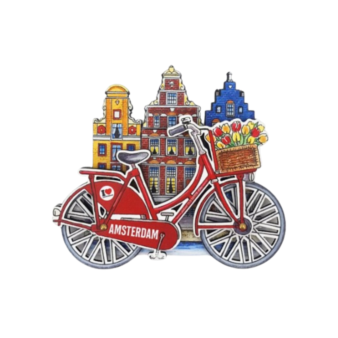 MAGNET – BICYCLE WITH ROTATING WHEELS & HOUSE AMSTERDAM – Amsterdam ...